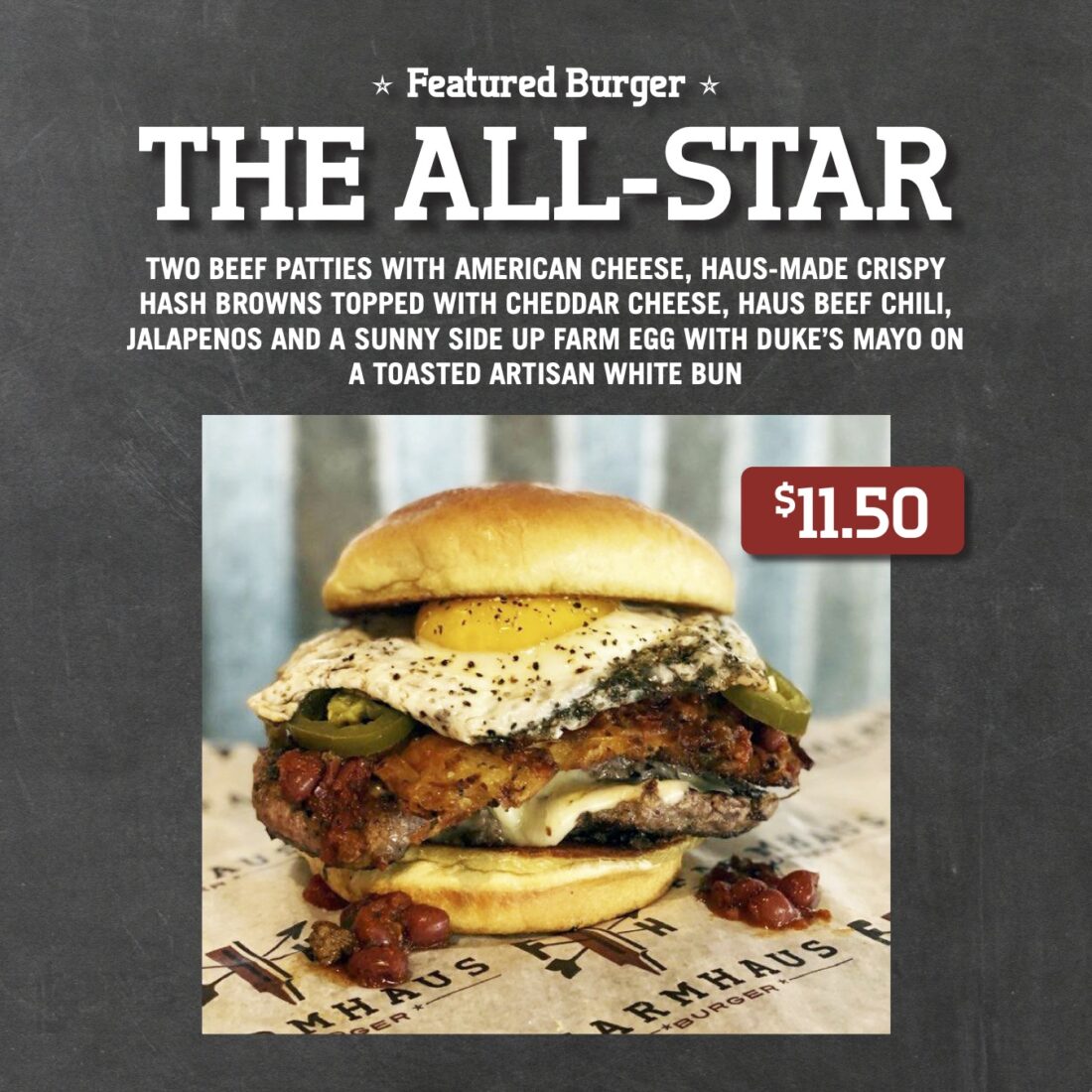 Farmhaus Burger – Local Burger Joint, featuring a custom grind of beef ...