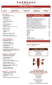 Menu – Farmhaus Burger
